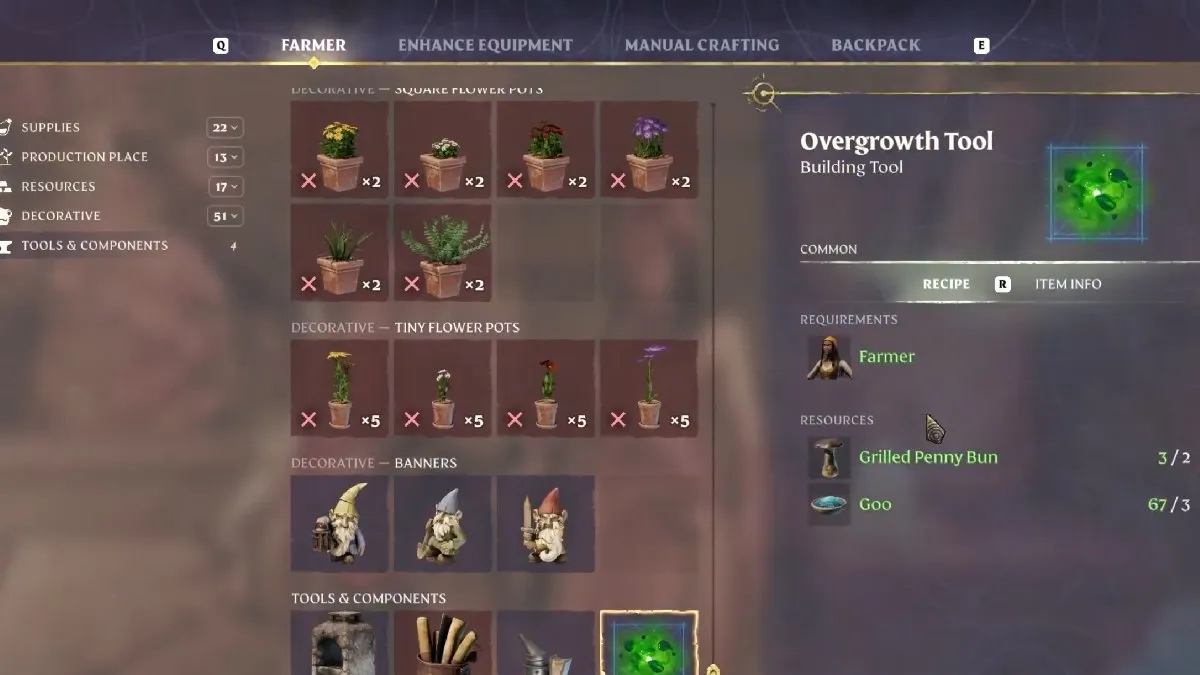 How to Get Decay Tool and Overgrowth Tool in Enshrouded - Twinfinite