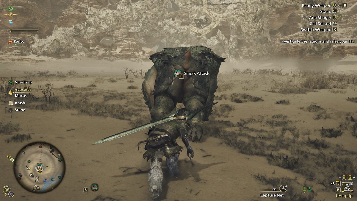 How to Sneak Attack and Ride Monsters in Monster Hunter Wilds - Twinfinite