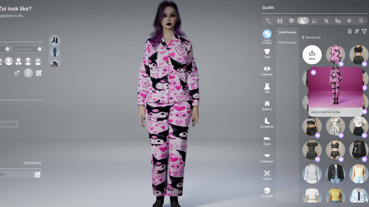 How to Download Pre-Made Zois & Outfits in InZOI - Twinfinite