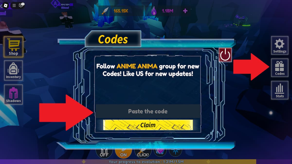 Anime Arise Evolution Codes (March 2026) - Twinfinite
