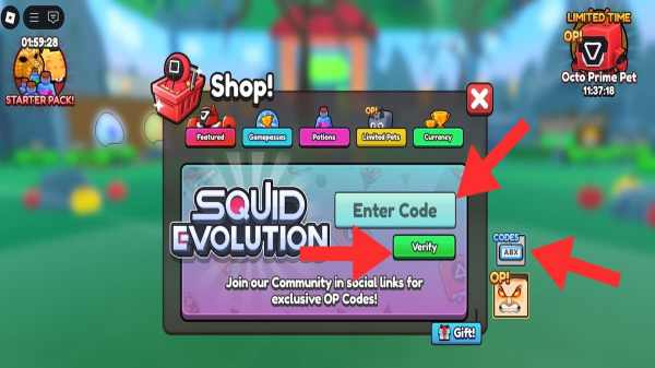 Squid Evolution Codes (August 2025) - Twinfinite